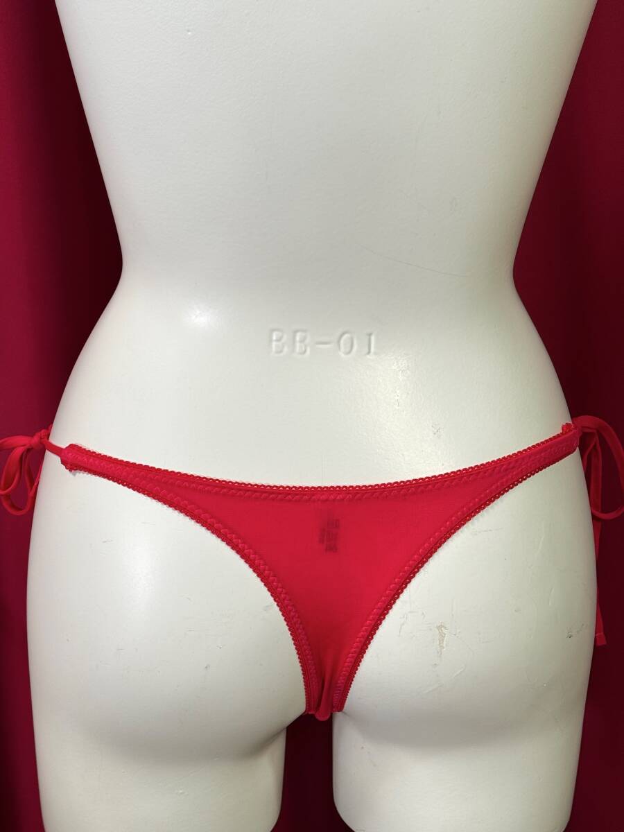 Yahoo!オークション - S225 タグ付新品Tバックショーツ サイズM 赤 レ...