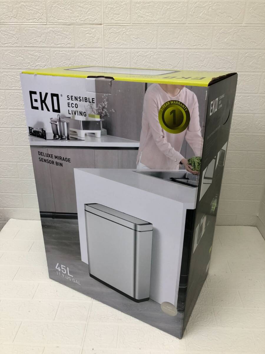 Yahoo!オークション - 未使用 EKO（イーケーオー） センサーゴミ箱 デ...