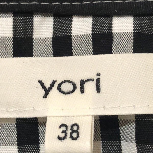 Yahoo!オークション - ヨリ yori 長袖シャツブラウス サイズ38 M - 黒...