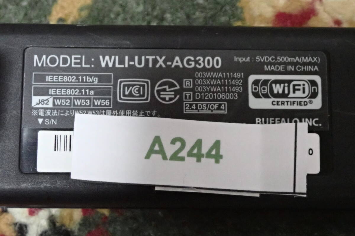 Yahoo!オークション - A244# BUFFALO バッファロー WLI-UTX-AG300 無線...