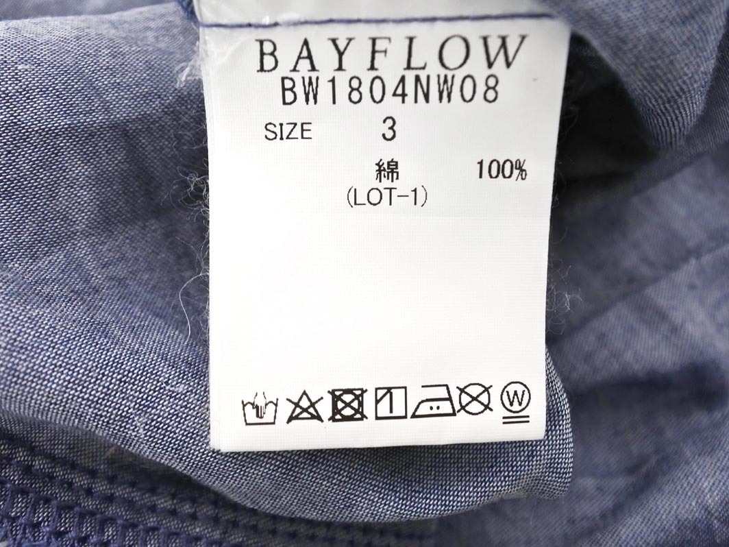 Yahoo!オークション - ネコポスOK BAYFLOW ベイフロー ブラウス シャツ...
