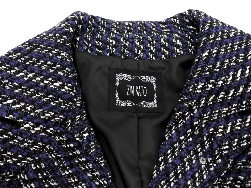 Yahoo!オークション - ZIN KATO ジンカトウ ツイード ワイドスリーブ ...
