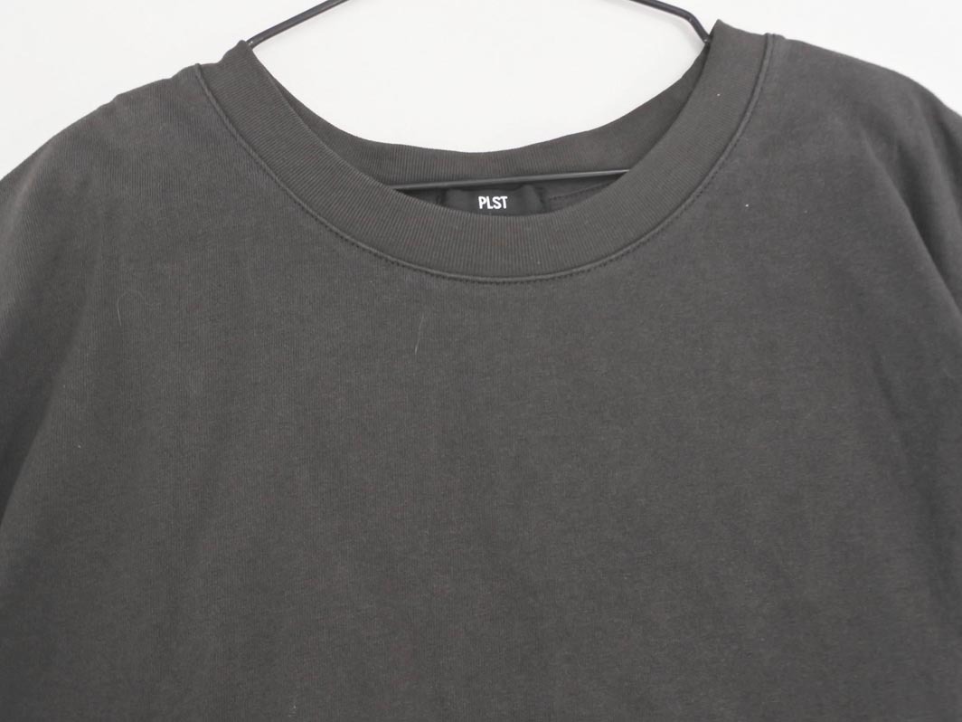 Yahoo!オークション - ネコポスOK PLST プラステ Tシャツ sizeM/チャコ...