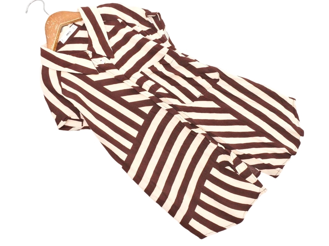 Yahoo!オークション - ネコポスOK MNG マンゴ ストライプ ノースリーブ...