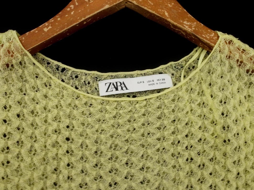 Yahoo!オークション - ネコポスOK ZARA ザラ ノースリーブ カットソー ...