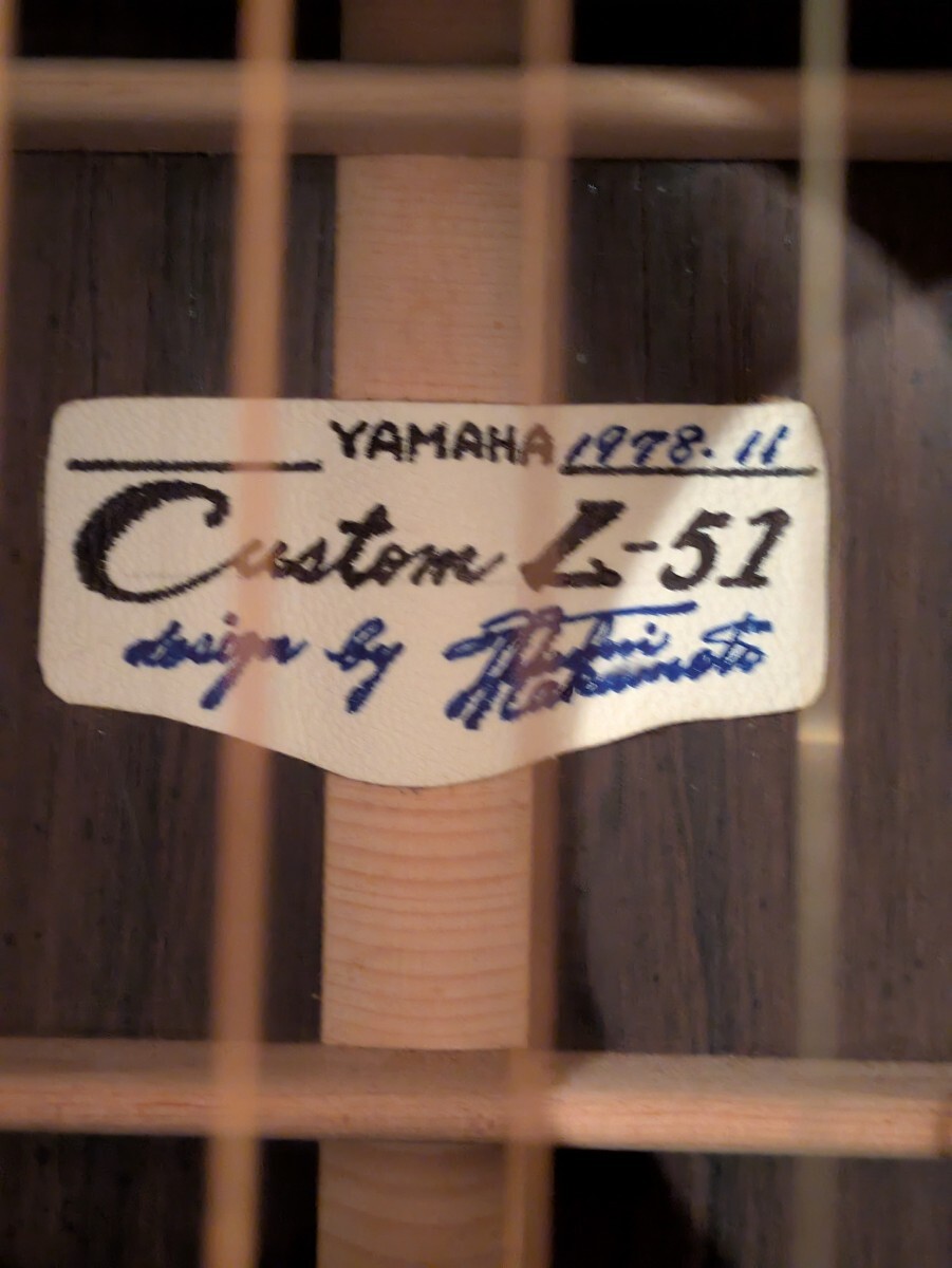 ヤマハ ア コースティックギター L51カスタム ビンテージ ハードケース付(ヤマハ)｜売買されたオークション情報、yahooの商品情報をアーカイブ公開 - オークファン（aucfan.com）
