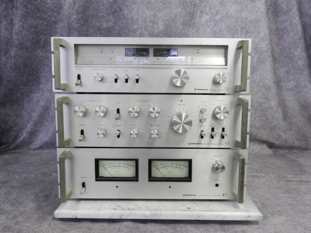 Yahoo!オークション - 【J】Pioneer F-73/C-73/M-73 AM/FMステレオチュ...