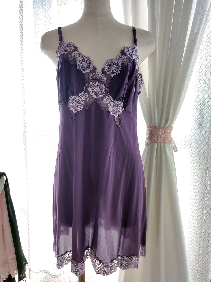 Yahoo!オークション - セール ①L パープル スリップ B95-80