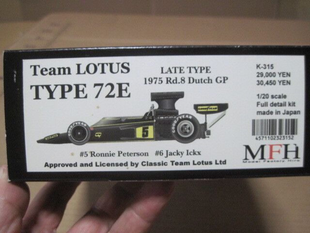 Yahoo!オークション - MFH K315 1/20 Team LOTUS TYPE72E LATE TYPE 19...