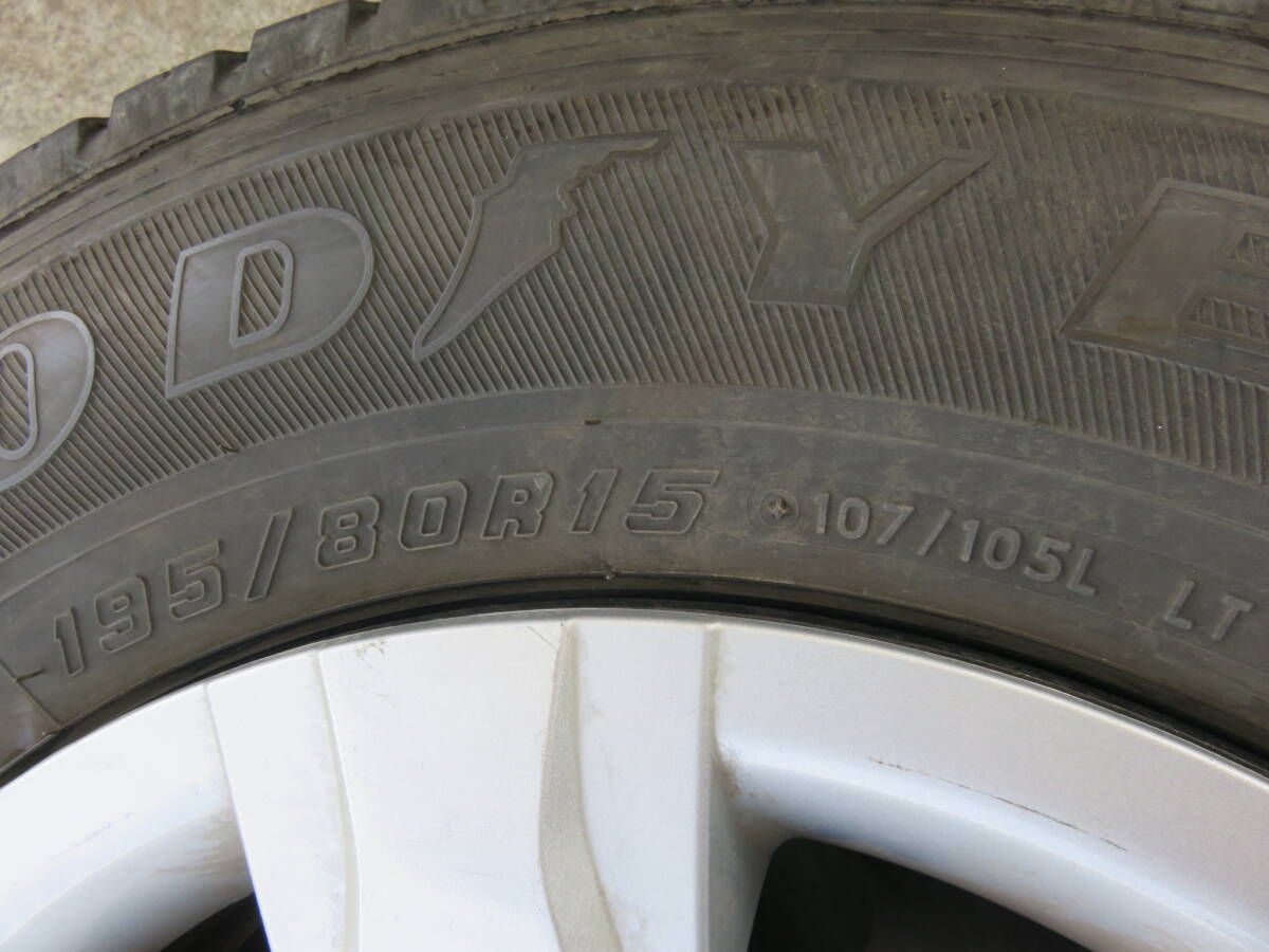 Yahoo!オークション - 195/80R15 LT 夏タイヤ ハイエース 200 J15×6J...