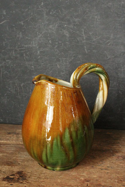 Yahoo!オークション - アンティーク フランス Vallauris 陶器壺 [oje-1...