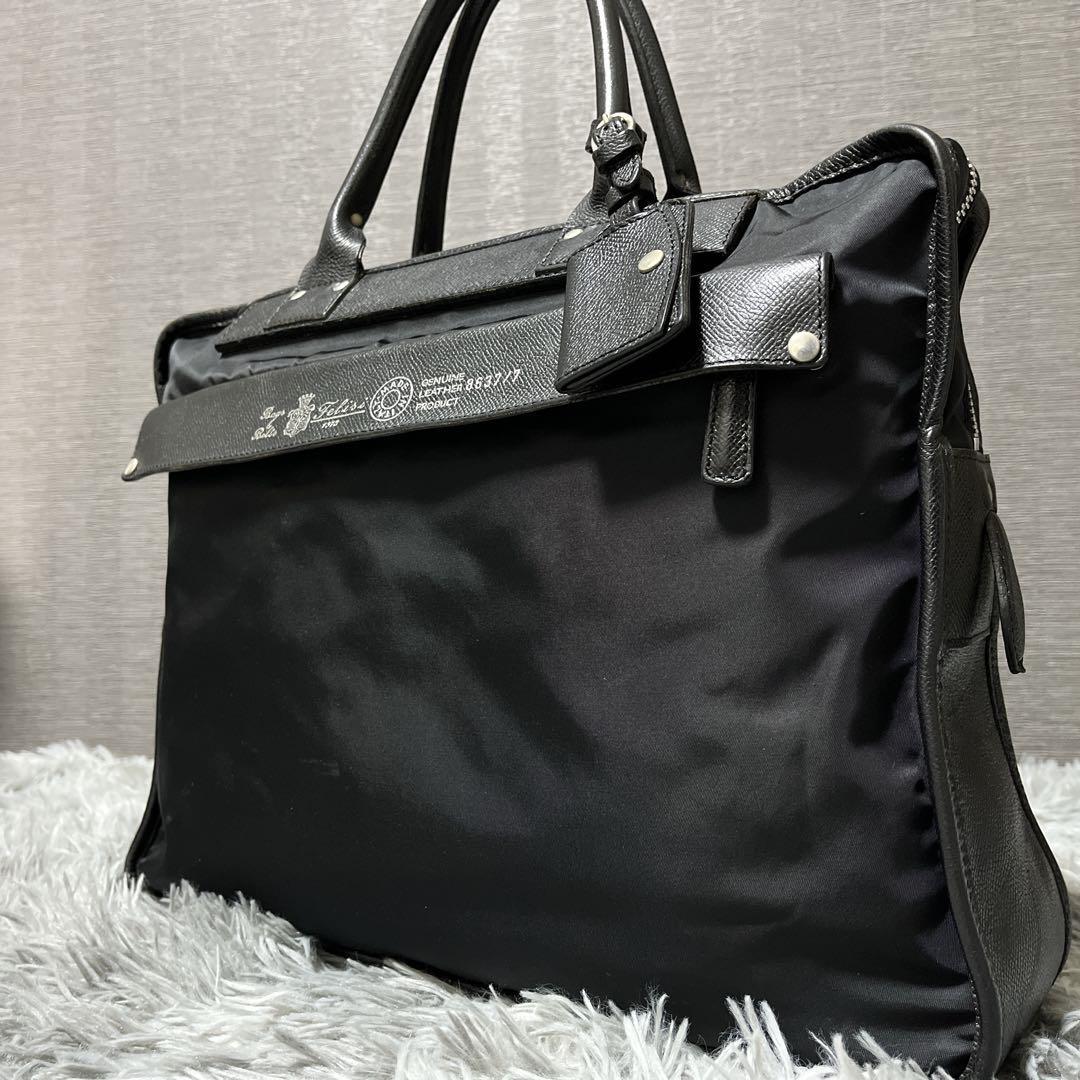 Yahoo!オークション - 美品 Felisi 8637 ナイロン ビジネスバッグ ブリ...