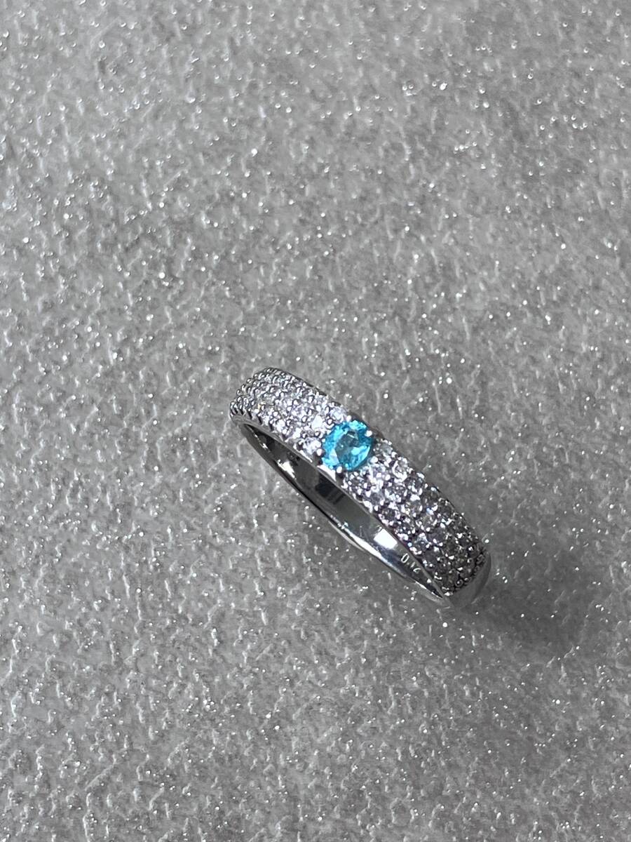 Yahoo!オークション - パライバトルマリン 0.12ct ダイヤモンド 0.4ct ...