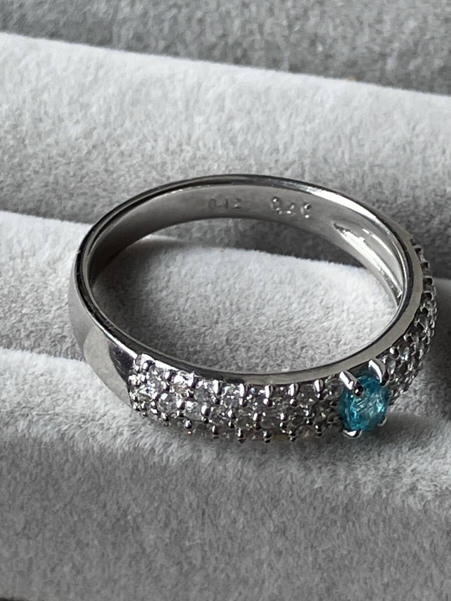 Yahoo!オークション - パライバトルマリン 0.12ct ダイヤモンド 0.4ct ...