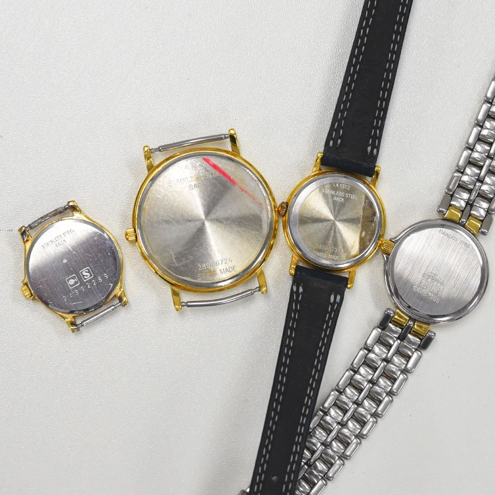 Yahoo!オークション - 1円 可動品 腕時計 4本 ロンジン クォーツ メン...