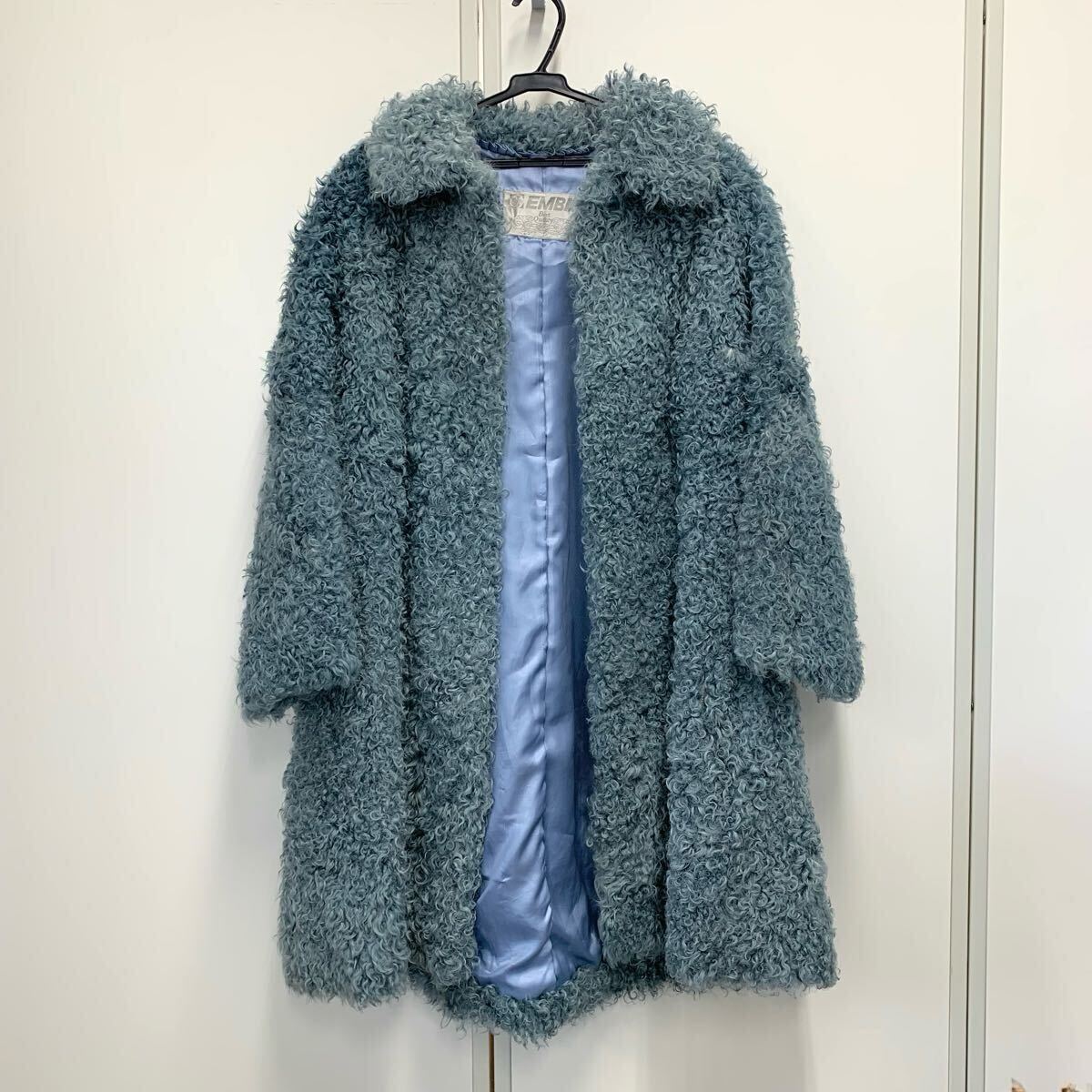 EMBA エンバ 毛皮コート フリーサイズ ブルーグリーン レディース アウター ファーハーフコート S70164-1691(その他)｜売買されたオークション情報、yahooの商品情報を ...