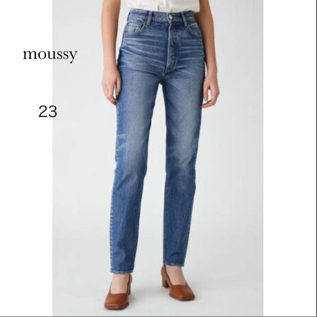 Yahoo!オークション - moussy PLAIN JEANS STRAIGHT ストレートスリム...