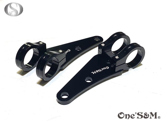 Yahoo!オークション - H7-41BK ヘッドライト ステー 黒 41φ バンディ...