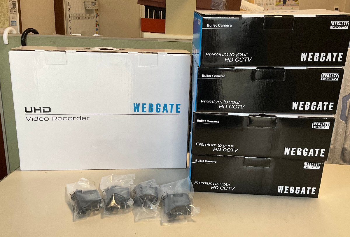Yahoo!オークション - 【RKGN20】特価 WEBGATE/防犯カメラ4台/4ch アナ...