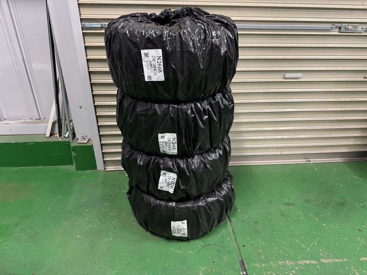 ADVAN A005 フロント24年製 リヤ21年製 210/500R13 230/500R13 TSカップ JCCA 旧車に② スリックタイヤ(中古)のオークション落札情報