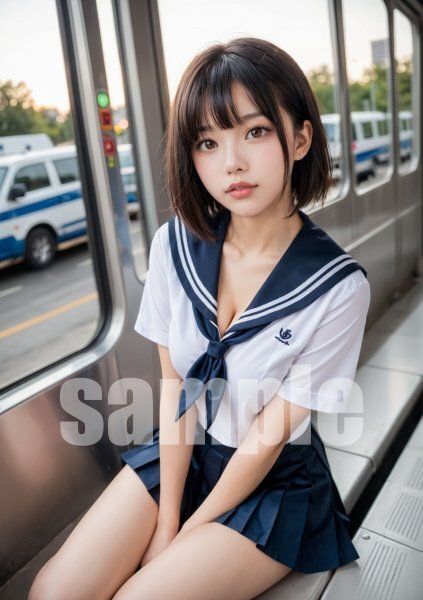 Yahoo!オークション - 【0503-47】A4 ポスター 高画質 AI 美女 お姉さ...