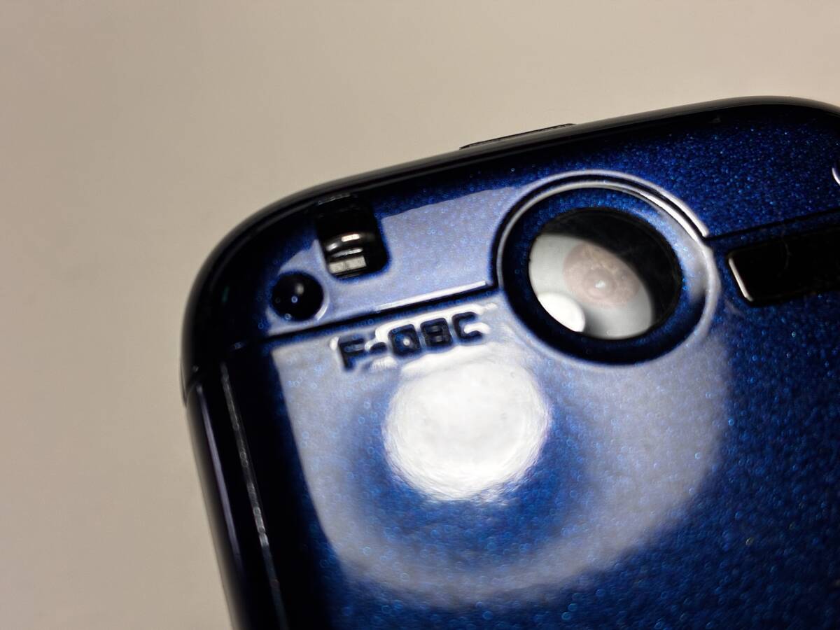 Yahoo!オークション - ガラケーらくらくホン F-08C ネイビー