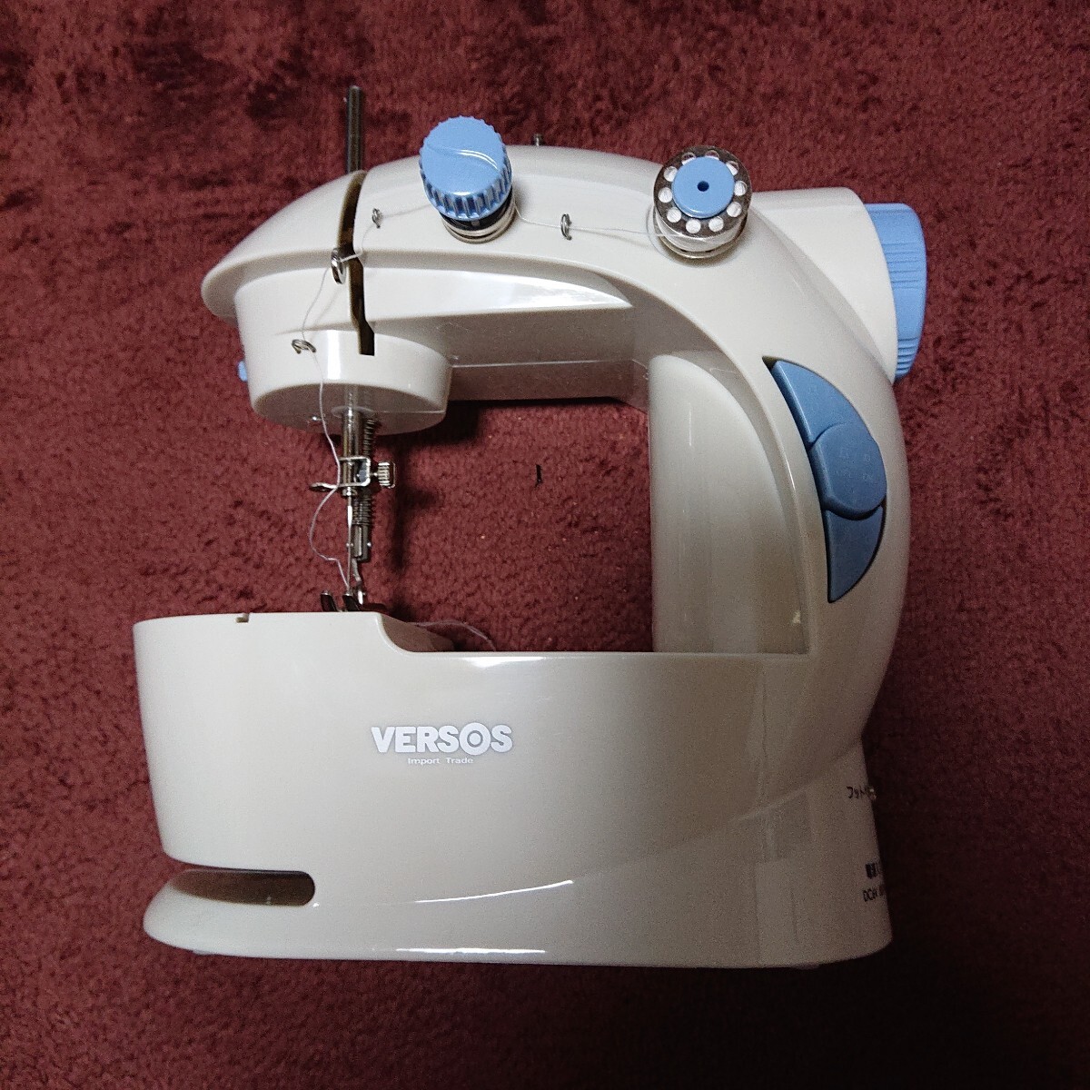 Yahoo!オークション - 2電源対応 ミニ電動ミシン VS-H009LA （スカイ）