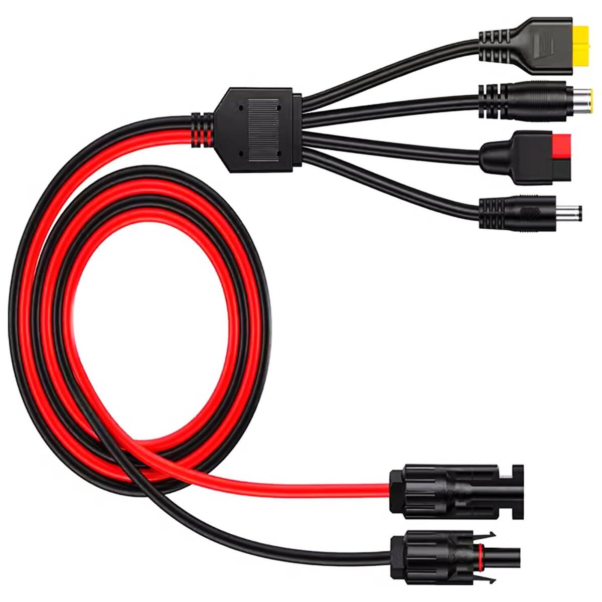 Yahoo!オークション - DFsucces 1M 4 in 1 コネクタ ソーラー充電ケー...