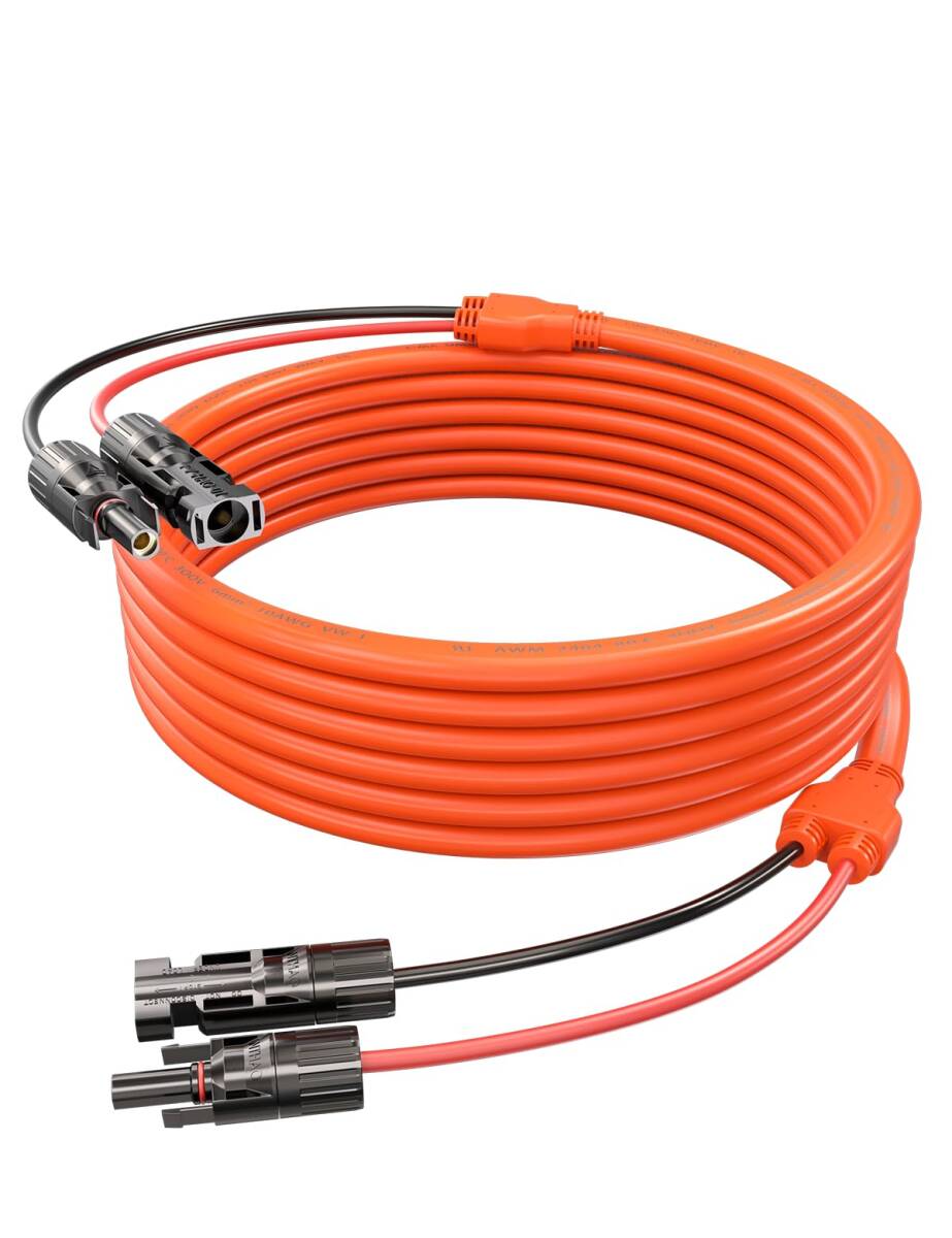 Yahoo!オークション - 9m MC4ケーブル 10AWG 6mm ソーラー延長ケーブル...