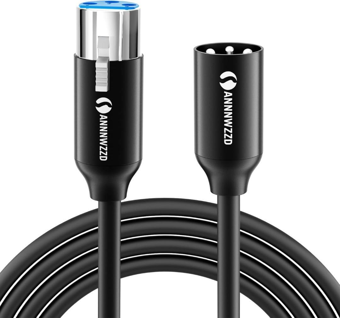 ANNNWZZD XLR ケーブル マイクケーブルオス-メスマイク XLRバランス接続 マイク録音用 コンデンサマイク AVアンプ 5m(XLRケーブル（キャノンケーブル）)｜売買された ...