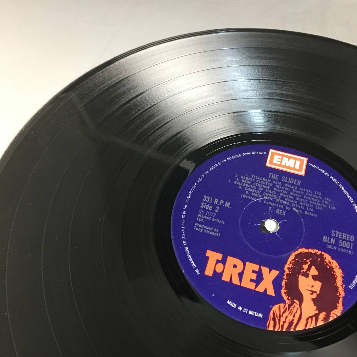 Yahoo!オークション - ut32/100 【LP】T.REX/THE SLIDER UK輸入盤LPレ...