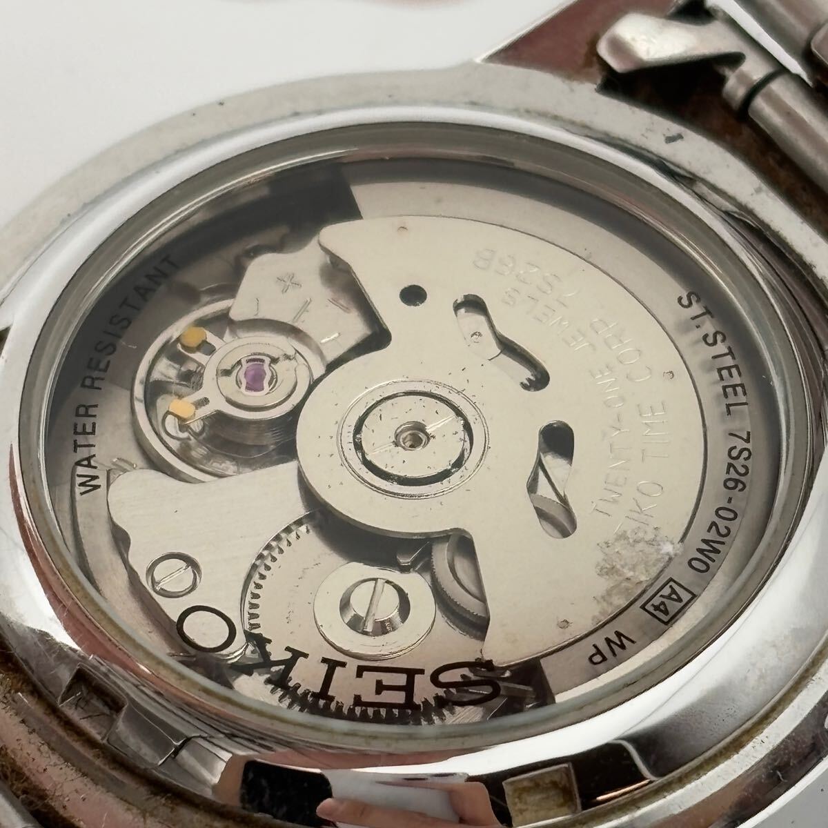 Yahoo!オークション - SEIKO 5 7S26-02W0 A4 WP 3370-B-E セイコー 自...