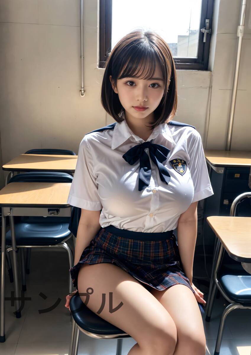 Yahoo!オークション - n102-12 女子高生 JK ミニスカ ふともも AI美女 ...