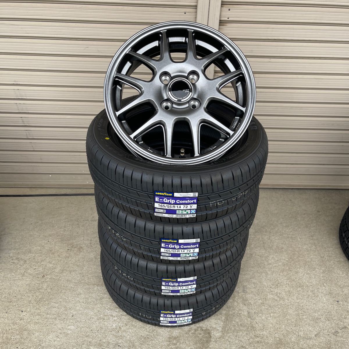 Yahoo!オークション - 《ZACK JP205》グッドイヤー165/55R14 Eグリップ...