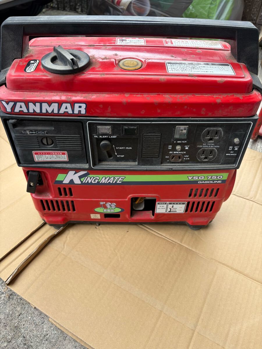 Yahoo!オークション - 1円スタート YANMAR KING MATE YSG 750 発電機 ...