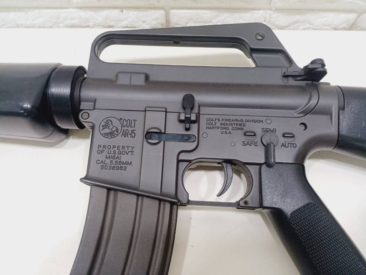 Yahoo!オークション - P428 1円～ COLT コルト AR-15 電動ガン ライフ...