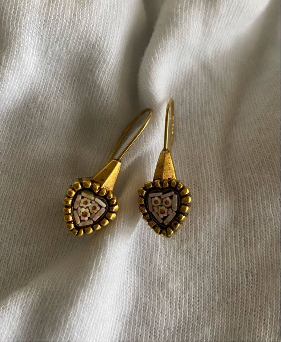 Yahoo!オークション - 56160‐1 ピアス アンティーク 花モチーフ ゴー...