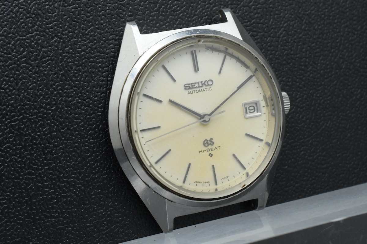 Yahoo!オークション - ジャンク SEIKO 56GS HI-BEAT Ref 5645-7010 フ...