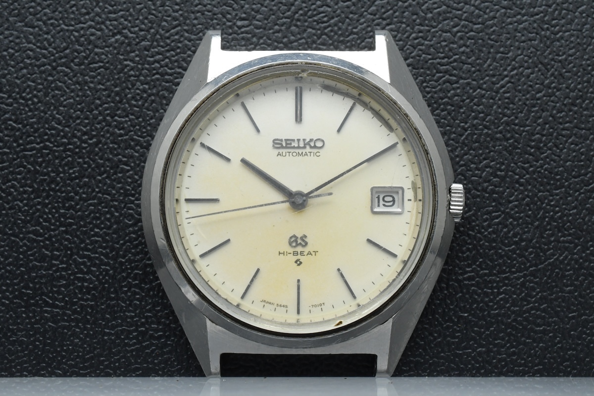 Yahoo!オークション - ジャンク SEIKO 56GS HI-BEAT Ref 5645-7010 フ...
