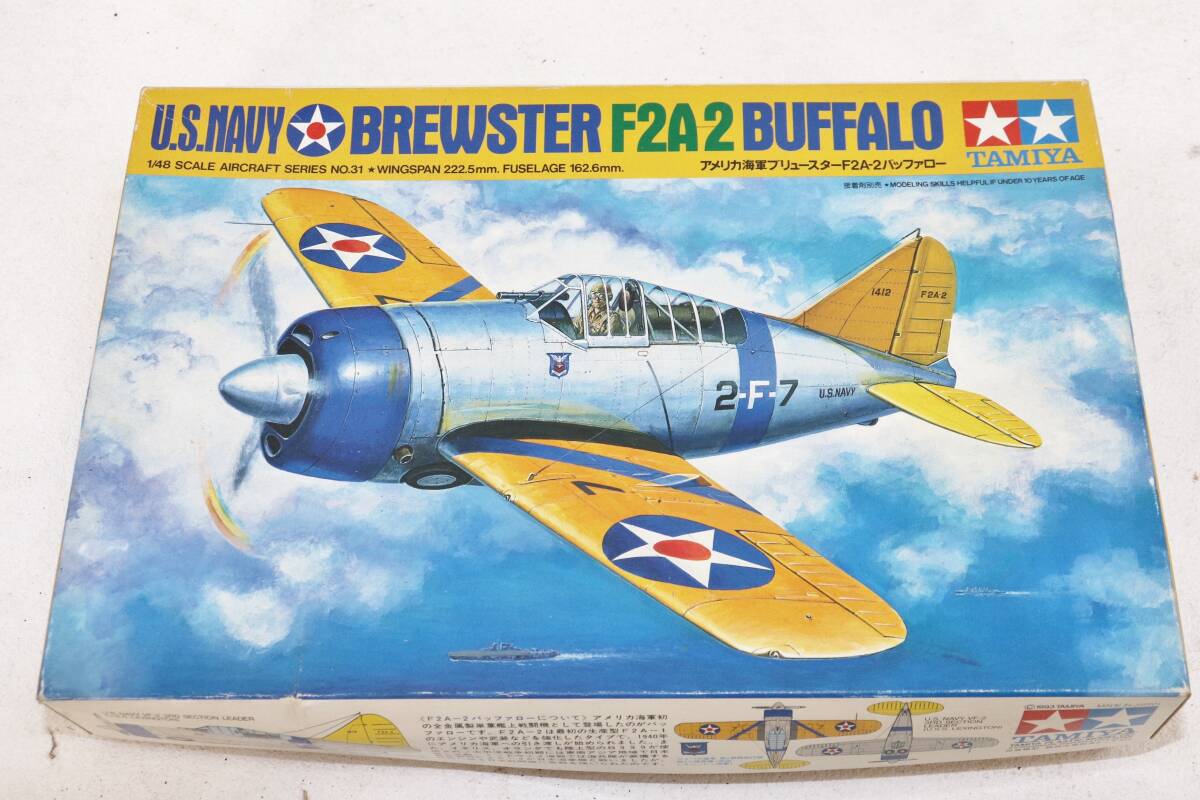 Yahoo!オークション - 169⑨ 【タミヤ 1/48 F2A-2 】ブリュースター F...