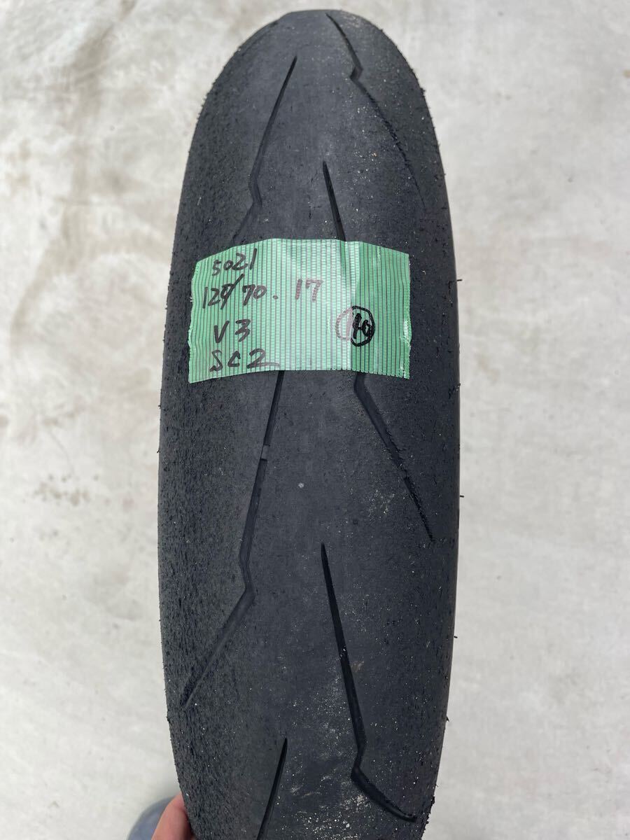 Yahoo!オークション - ピレリ ディアブロスーパーコルサ V3 SC2 120/70...