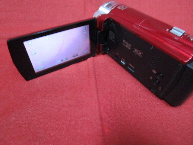 Yahoo!オークション - N【4607】 JVC ケンウッド Everio GZ-E565-R レ...