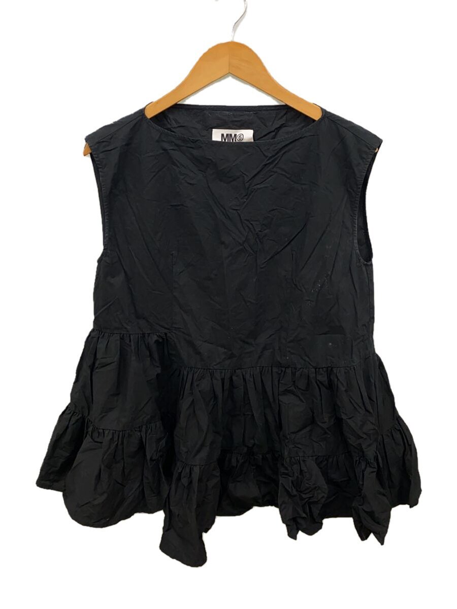 Yahoo!オークション - MM6 ノースリーブカットソー/38/コットン/BLK