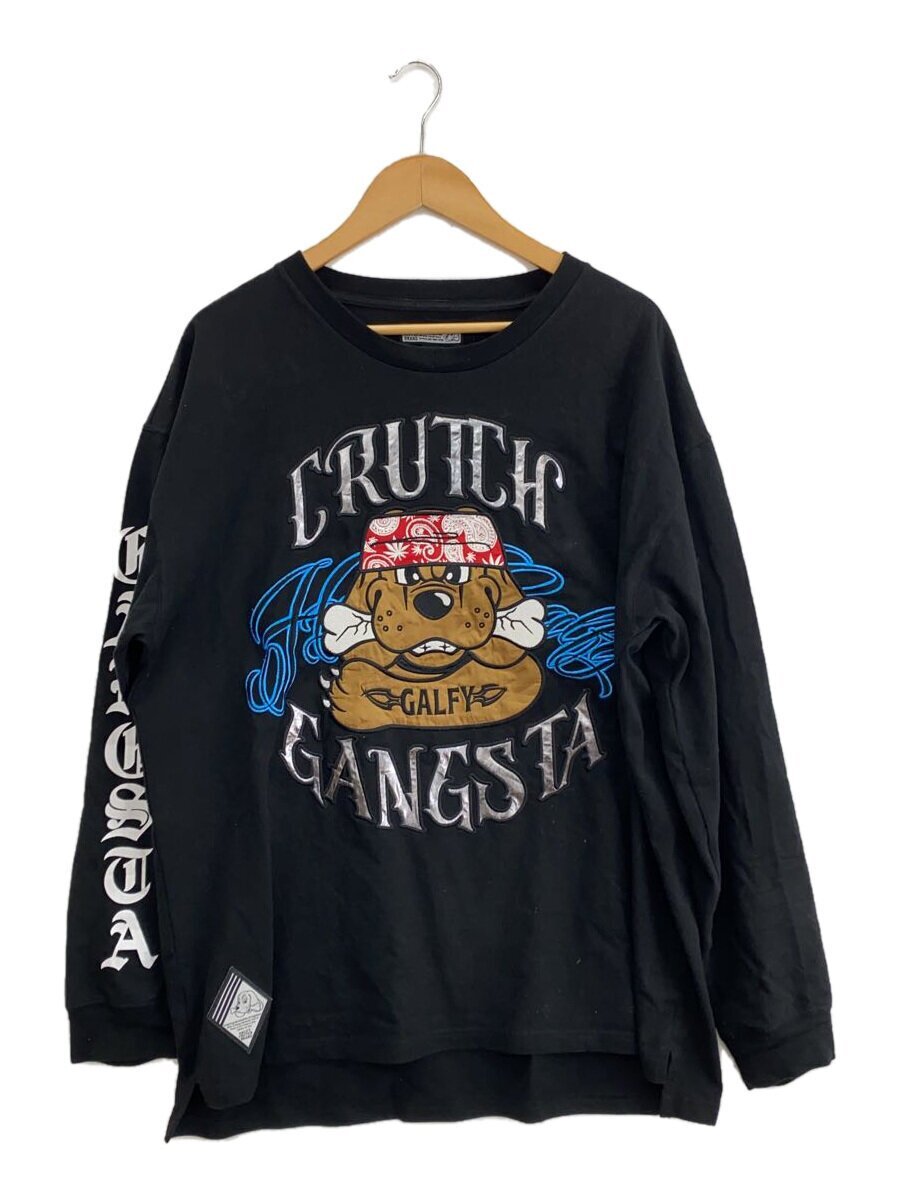 Yahoo!オークション - GALFY 長袖Tシャツ/XL/コットン/BLK/総柄/151014