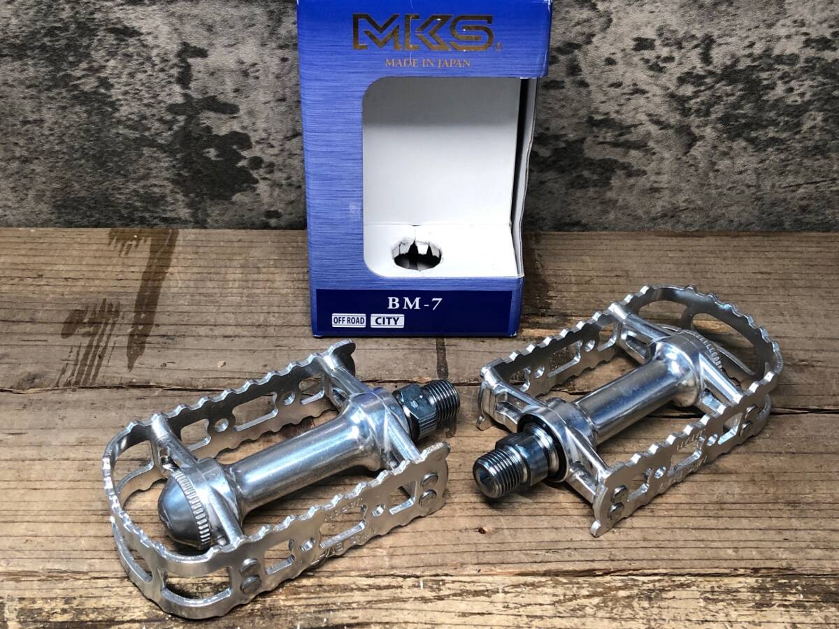 Yahoo!オークション - JA762 三ヶ島 MKS BM-7 フラットペダル シルバー