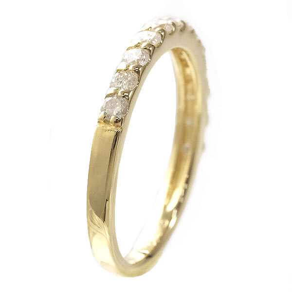 Yahoo!オークション - 送料無料 本物 ダイヤモンドリング 指輪 K18YGイ...