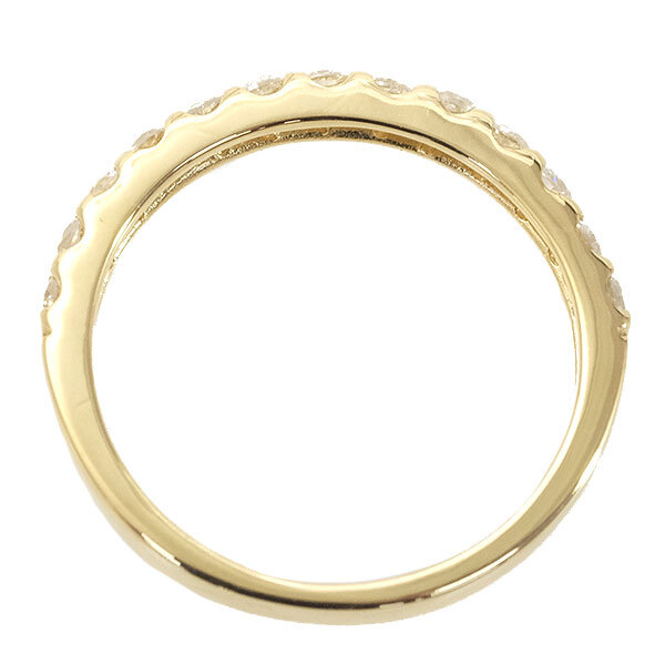 Yahoo!オークション - 送料無料 本物 ダイヤモンドリング 指輪 K18YGイ...