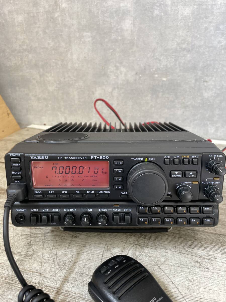 Yahoo!オークション - YAESU FT-900 HF TRANSCEIVER セパレートケーブ...