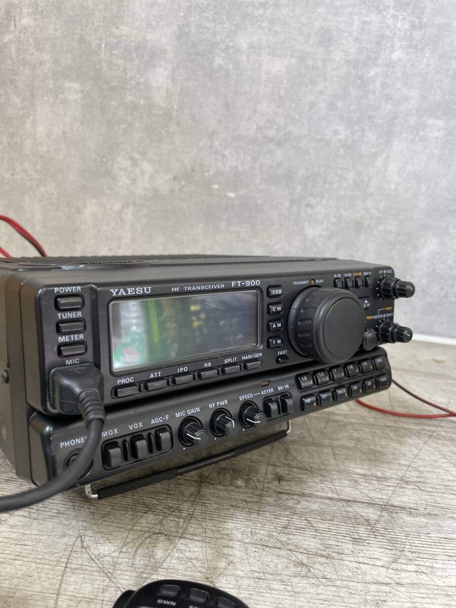 Yahoo!オークション - YAESU FT-900 HF TRANSCEIVER セパレートケーブ...
