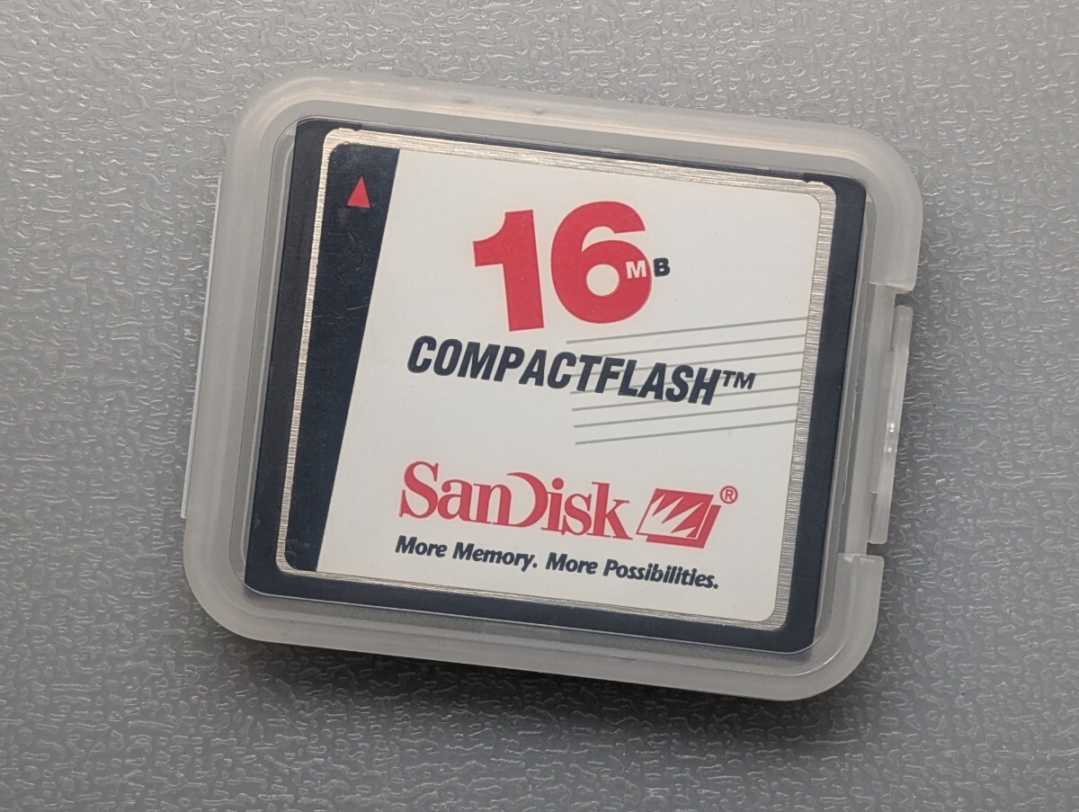 Yahoo!オークション - SanDisk CompactFlash 16MB CFカード ケース付き...